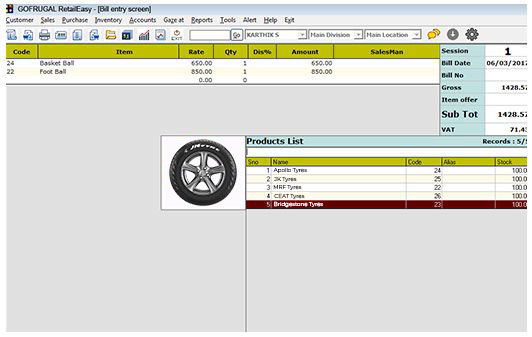 Tire shop software | Tyre shop Billing & Inventory management software ...